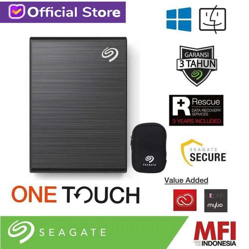 Promo Seagate One Touch HDD 1TB - HD Hardisk Eksternal USB 3.2 Cicil 0% ...