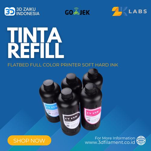 Jual ZKLabs Tinta Refill UV LED Flatbed Full Color Printer Soft Hard ...