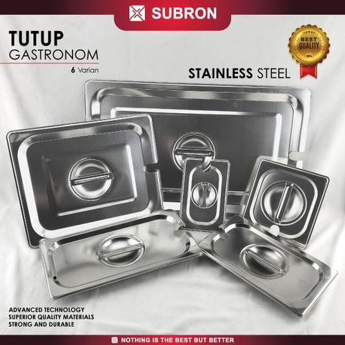 Promo SUBRON Tutup Food Pan 1/4 wadah penyimpan stainless steel ...