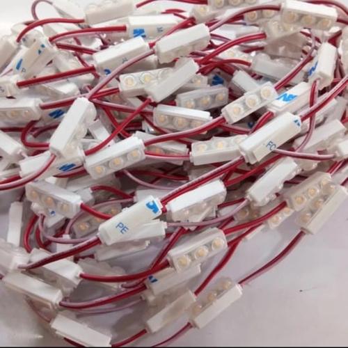 Jual Lampu LED Modul Mini Lensa 3 mata DC 12V 0.6W cahaya Kuning/Warm White - Kota Tangerang ...