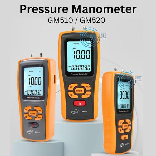 Jual GM510 Air Pressure Manometer Gauge Tester Alat Ukur Tekanan Udara ...
