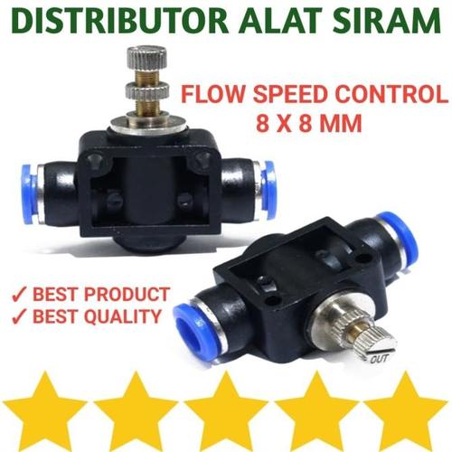 Jual FLOW SPEED CONTROL FITTING PNEUMATIC 8 X 8MM SLIP LOCK VALVE ...