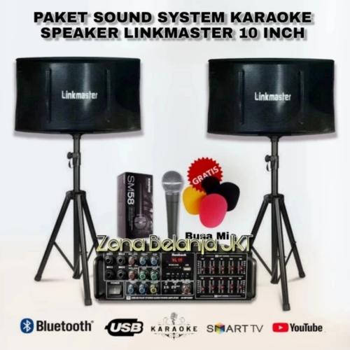 Jual Paket Karoke Sound System Speaker LINKMASTER Karoke Rumah (L-1 ...