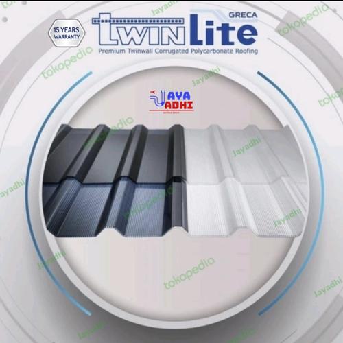 Jual Atap Policarbonate Gelombang Anti UV Twinwall Twinlite Greca - 4m ...