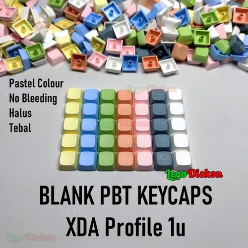 Jual Blank Keycaps PBT XDA Profile 1u Tebal Halus No Bleeding - Orange ...
