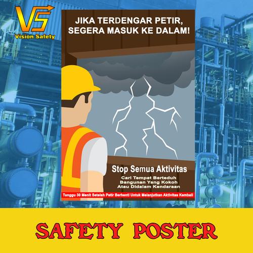 Jual POSTER SAFETY K3 - Suara Petir - A3 (42 x 30 cm) - Kab. Sidoarjo ...
