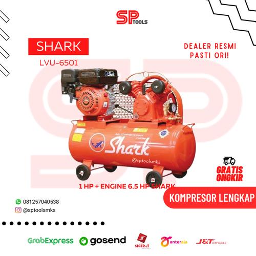 Jual KOMPRESOR / COMPRESOR UDARA SHARK J SERIES 1HP + ENGINE 6.5PK ...