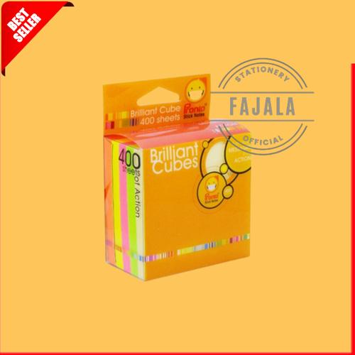 Jual Briliant Cube / Post It 654 Pronto Warna Warni Original ...