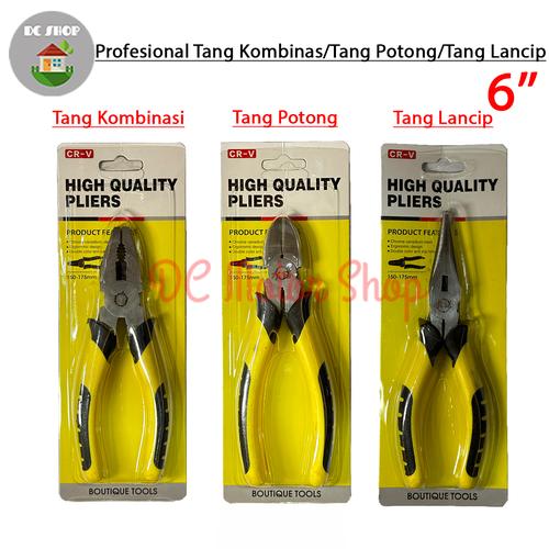 Jual Profesional Tang Kombinasi Pliers / Tang Lancip / Tang Potong 6 ...