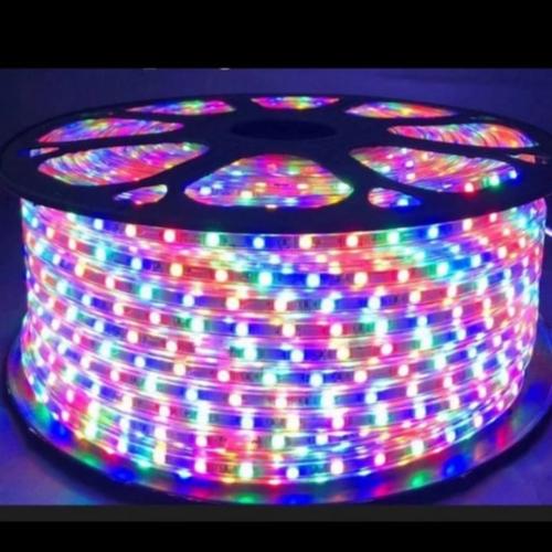 Jual Lampu LED strip RGB selang 100 METER SMD 5050 220v RGB 100M ...