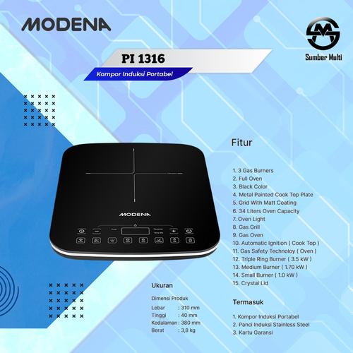 Jual Modena Kompor Listrik Induksi Portable ESENTE PI 1316 - Kota Depok ...