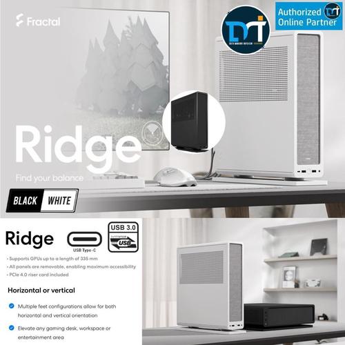 Promo Fractal Design Ridge - Compact SFF Mini ITX Gaming Case - Black ...