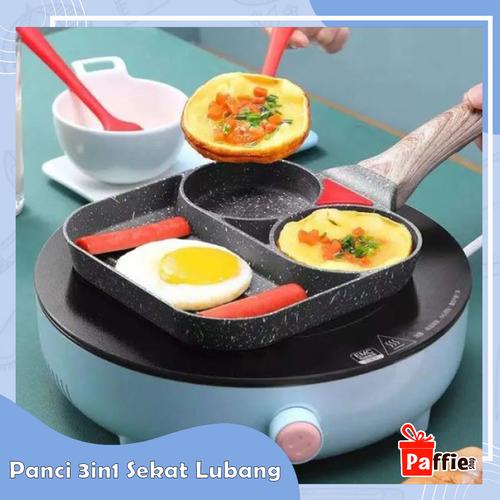 Jual Panci 3in1 Sekat Lubang Frying Pan Teflon Peralatan Masak Dapur ...