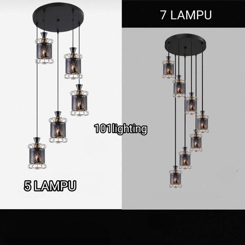 Jual lampu gantung void tangga minimalis modern 70450 - 7 LAMPU ...