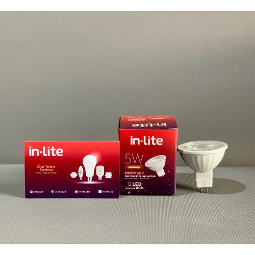 Jual LAMPU LED MR16 12V 12 VOLT 5W 5 WATT INLITE TUSUK 2 PIN - INMR1607 - Putih - Kota Bandung ...