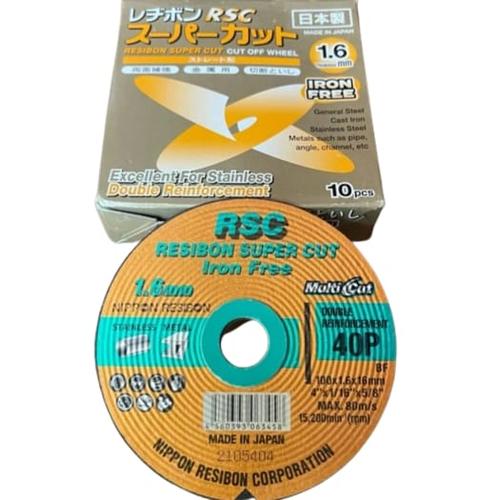 Jual Cutting Wheel RSC Resibon Super Cut 4" x 1,6mm / batu potong ...