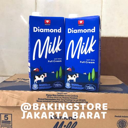Jual [KARTON] Susu UHT Diamond Full Cream (1 Liter) - Jakarta Barat ...