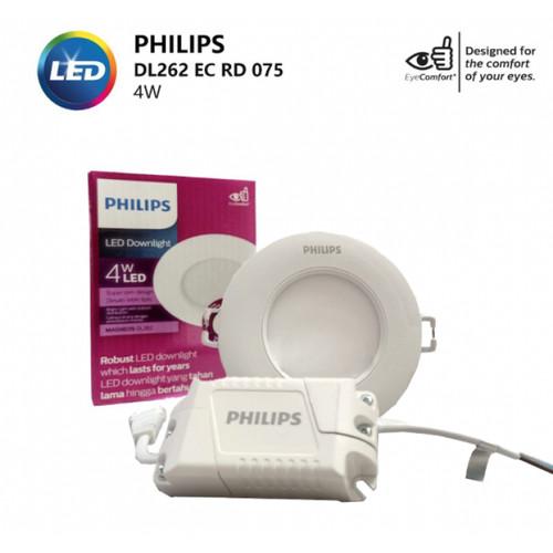 Jual PHILIPS DL262 4W D75 3" - LED Downlight Super Slim with driver 4 Watt - Kuning 3000K ...