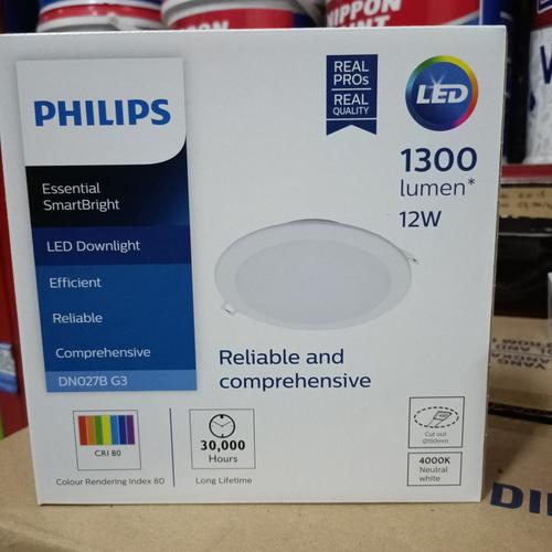 Jual BARU! DOWNLIGHT LED PHILIPS DN027B G3 12W 6" 4000K SMARTBRIGHT G2 ...