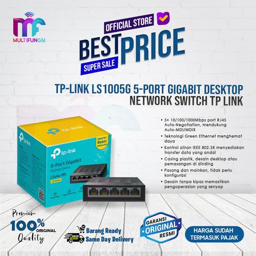 Jual TP-Link LS1005G 5-port Gigabit Desktop Network Switch TP Link - Jakarta Pusat - Multifungsi ...