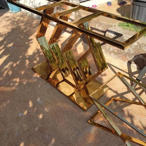 Jual MEJA KONSOLE ZIG ZAG STAINLESS GOLD - MEJA DINDING HIAS STAINLESS ...