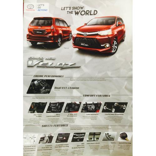 Jual Brosur Flyer Toyota Avanza Veloz Facelift 2015 2016 2017 2018 ...