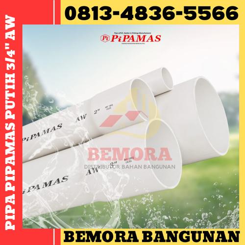 Jual Pipa PVC Merek Pipamas warna putih 3/4 inch aw (Harga Grosir ...