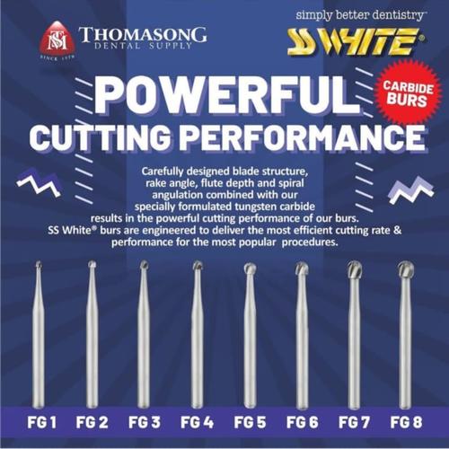 Jual SS WHITE - Carbide Bur High Speed FG Round - FG 2 - Jakarta Pusat ...
