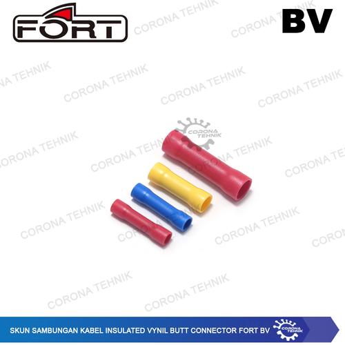 Jual Skun Sambungan Kabel Insulated Vynil Butt Connector Fort BV - BV ...