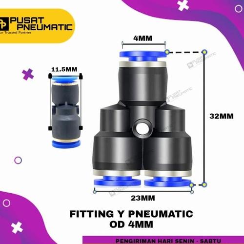 Jual Y 4MM FITTING Y PNEUMATIC UKURAN 4MM X 4MM X 4MM - Jakarta Barat ...
