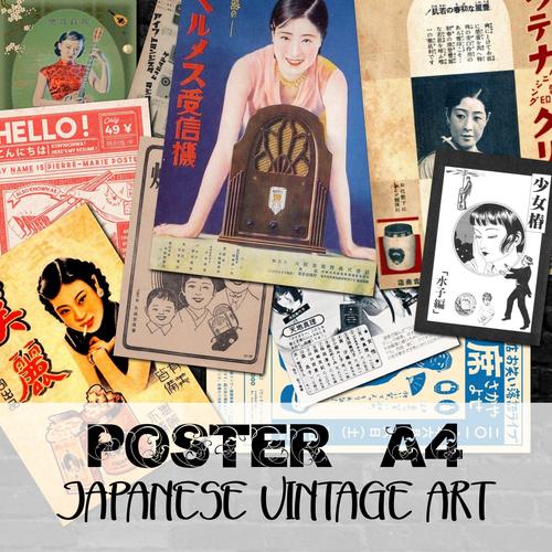 Jual DGS poster aesthetic / wall art poster japanese vintage v1 ...
