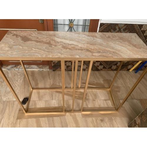 Jual Meja Tamu Meja Console Granit Marmer Brown - Gold - Kab. Bogor ...