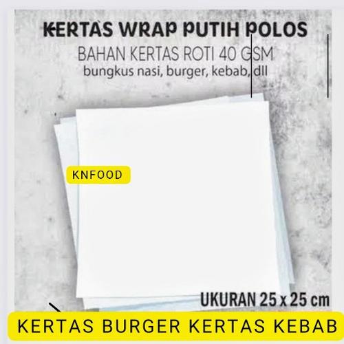 Jual Kertas Roti Putih 1 Rim/ 500 pcs Kertas Pembungkus Makanan ...