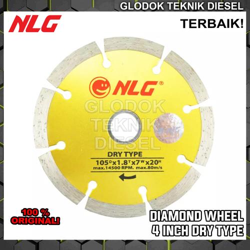 Jual NLG Diamond Wheel Dry Type 4" Inch Mata Gerinda Potong Marmer ...