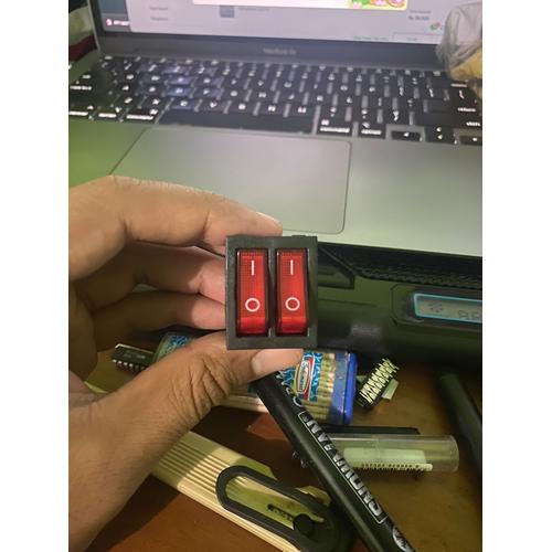 Jual Saklar Rocker Switch 4 Pin 6 Pin Besar Double ON OFF Merah - Kota ...