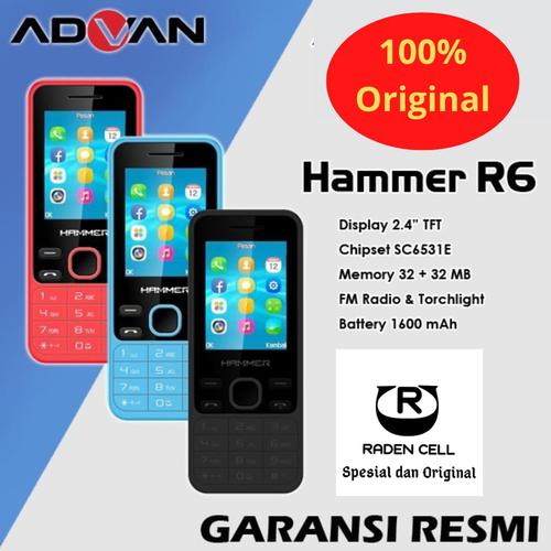 Jual Advan Hammer R6 Feature Phone Candybar HP Murah Handphone Jadul - Jakarta Pusat - Raden ...