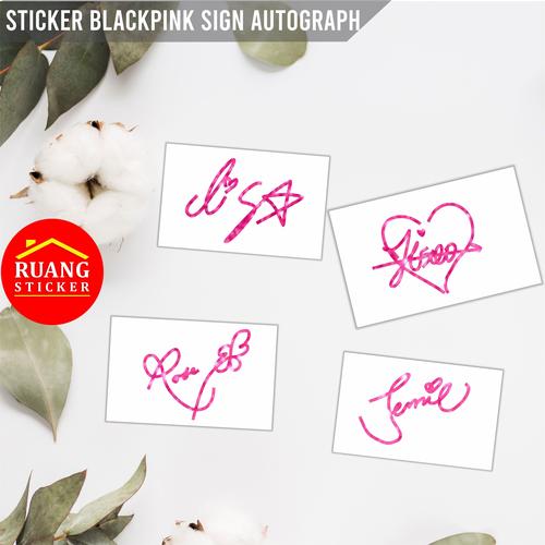 Jual STIKER HOLOGRAM PELANGI MEMBER BLACKPINK SIGN AUTOGRAPH ...