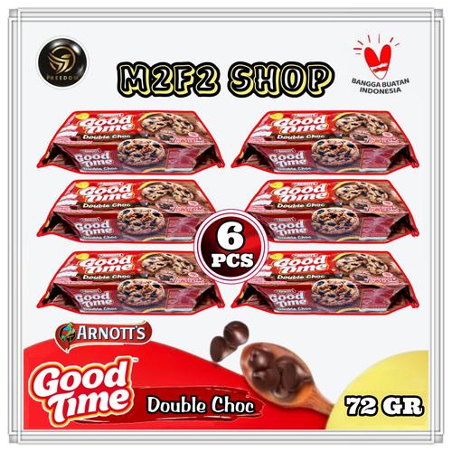 Jual Good Time Double Choco Cookies | Kukis Cokelat - 72 gr (Harga 6 ...