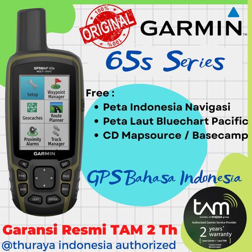 Jual New Garmin GPS Map 65S Original Free Peta Indonesia (Garansi Resmi ...
