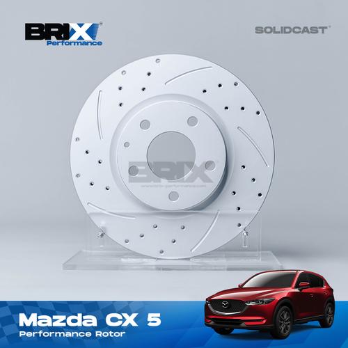 Jual BRIX Brake Disc Piringan Rem Depan Mazda New CX5 Rotor Street ...