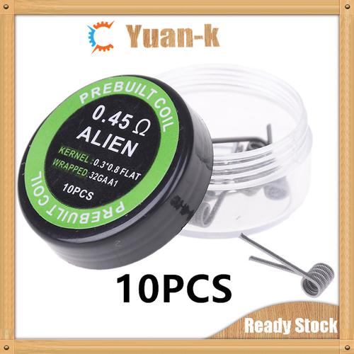 Jual 10PCS Coil Alien Clapton 0.45 Ohm Coil Prebuilt Kawat Vapee Coil ...