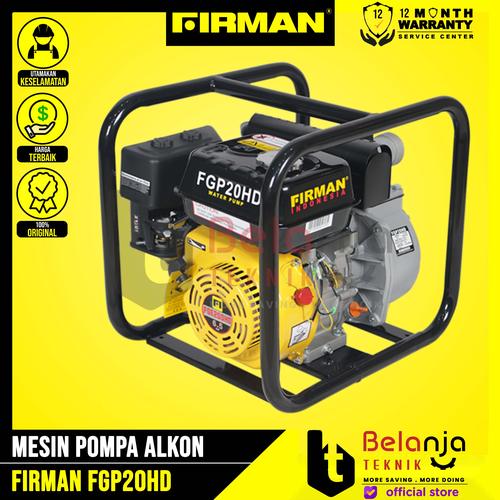 Promo Firman Mesin Pompa Air Irigasi Alkon FGP 20 HD + FGE200HD 2 Inch ...