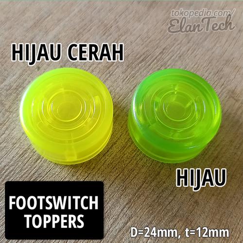 Jual Cover Footswitch Toppers HIJAU 3PDT Pedal Gitar Plastik Polos ...