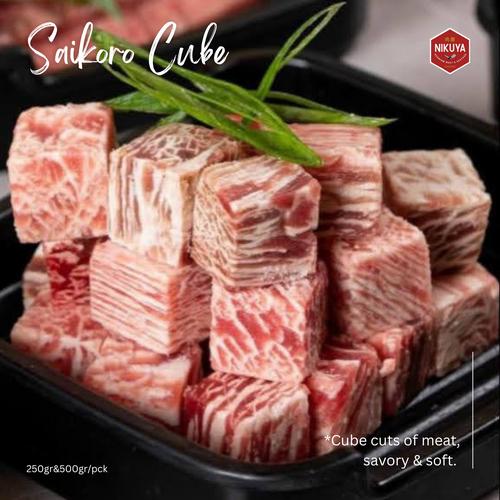 Jual AUS SAIKORO Wagyu Beef Meltique Cube 250 gram - daging kotak - 250 ...