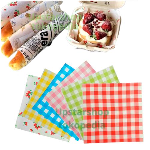 Jual Kertas Baking Paper Motif Hiasan Bento Sandwich - Kertas HijMerah ...