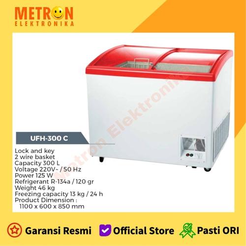 Promo Uchida Freezer UFH-300C / Frezzer Box Sliding Glass 300LT ...