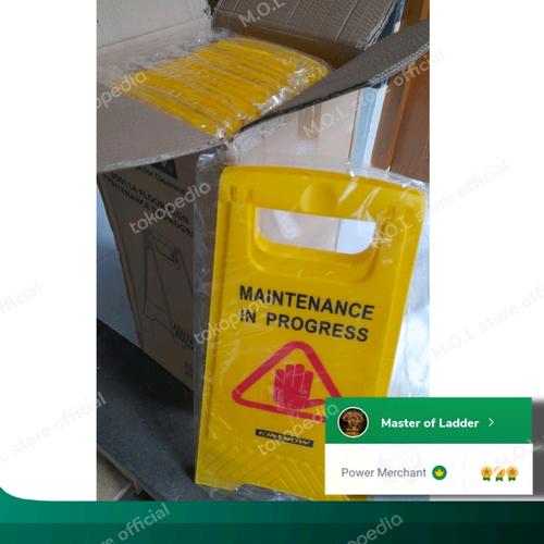 Jual Krisbow Papan Floor sign/papan tanda lantai Maintance in progress ...