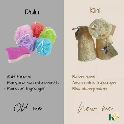Jual Loofah / Shower Puff / Sponge Cuci Piring 10 cm Kinibumi - 16-19 cm - Kab. Jember ...