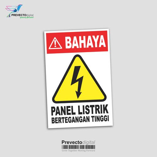 Jual Sticker Safety Sign Rambu K3 Bahaya Panel Listrik Bertegangan ...