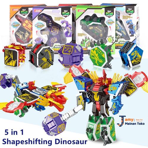 Jual Mainan Robot Dinosaurus Transform 5in1 Robot Mekanikal - Medium ...
